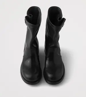 Prada Leather Biker Boots