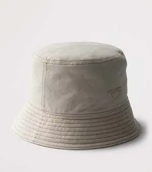 Prada Twill Bucket Hat - Neutral