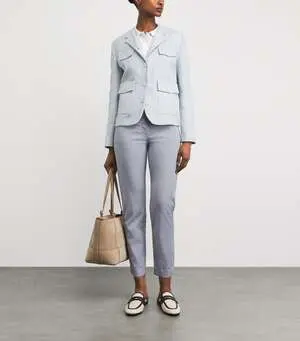 Eleventy Twill New York Trousers - Blue
