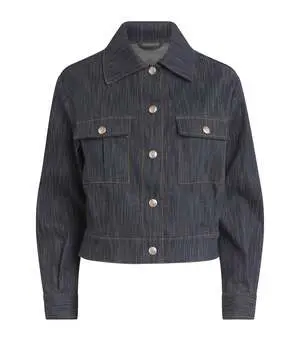 Eleventy Chambray Trucker Jacket