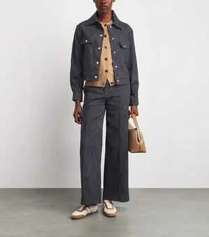 Eleventy Chambray Trucker Jacket