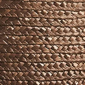 Eleventy Straw Woven Hat With Leather Strap