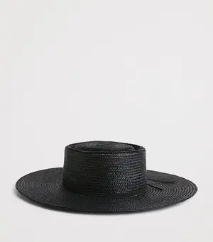 Eleventy Straw Wide Brim Hat