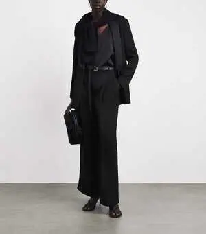 Eleventy Pleated Straight Leg Trousers