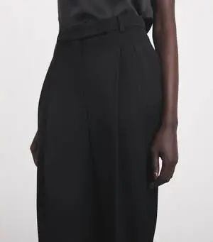 Eleventy Pleated Straight Leg Trousers