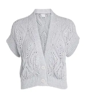 Eleventy Openwork Knit Cardigan