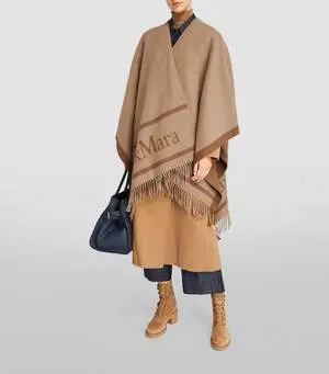Max Mara Wool Jacquard Hilde Cape