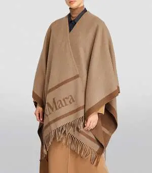 Max Mara Wool Jacquard Hilde Cape