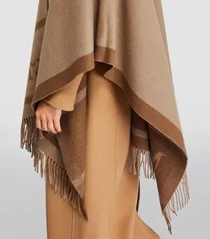 Max Mara Wool Jacquard Hilde Cape