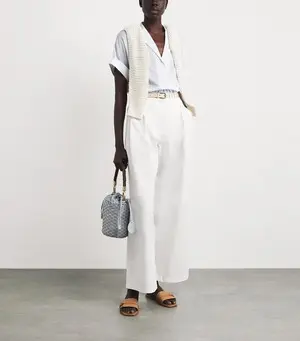 Eleventy Cotton-silk Striped Shirt