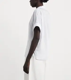 Eleventy Cotton-silk Striped Shirt