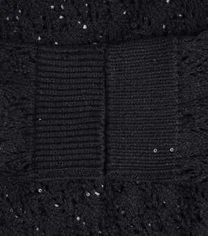 Eleventy Cotton-blend Open-work Knit Sweater