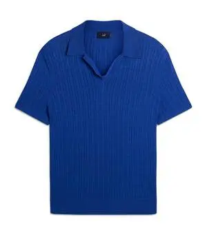 Dunhill Cotton-mulberry Silk Polo Shirt