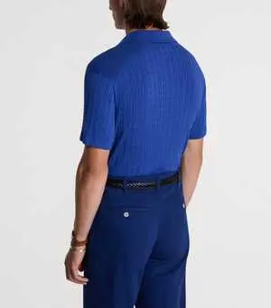 Dunhill Cotton-mulberry Silk Polo Shirt