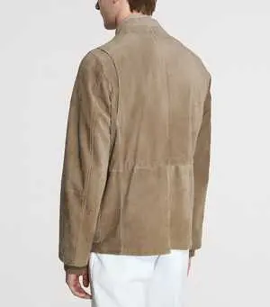 Dunhill Leather Three-pocket Jacket