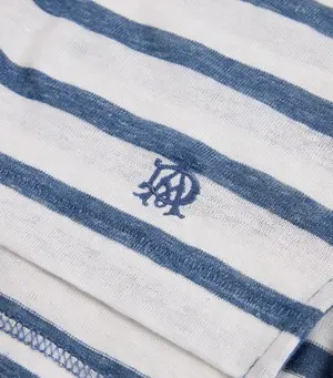 Dunhill Linen-cotton Stripe T-shirt