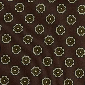 Dunhill Mulberry Silk Printed Neck Tie - Brown