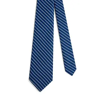 Dunhill Mulberry Silk Stripe Neck Tie - Blue