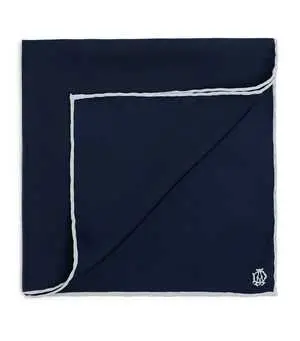 Dunhill Mulberry Silk Neckerchief - Navy