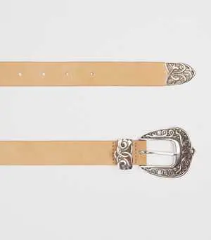 Eleventy Suede Western Belt