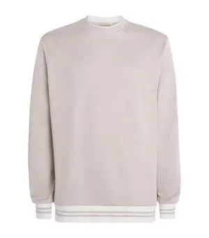 Eleventy Cotton Blend Crewneck Sweatshirt