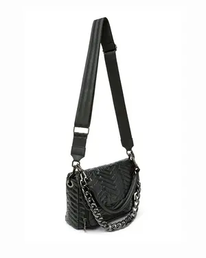 THINK ROYLN Muse Moto Medium Quilted Nylon Crossbody Bag