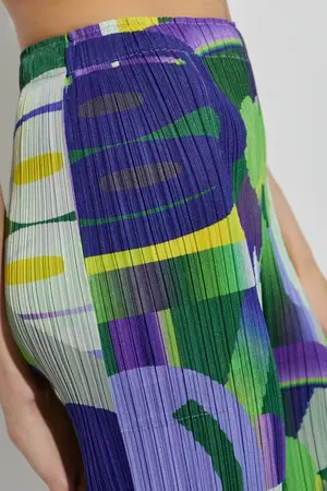 Issey Miyake Abstract Pattern Trousers - Multicolour