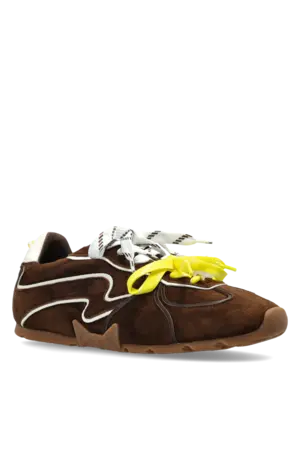NAKED WOLFE Adored" Suede Low Top Sneakers - Brown