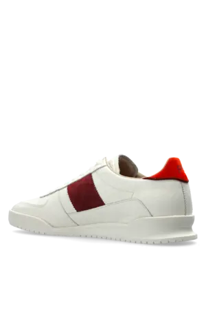 Paul Smith Low Top Leather Sneakers With Velvet Trim - White