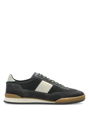 Paul Smith Paneled Suede And Textile Low Top Sneakers