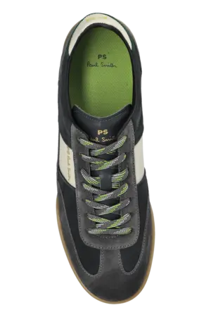 Paul Smith Paneled Suede And Textile Low Top Sneakers