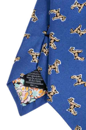 Paul Smith Silk Tie With Dog Motif