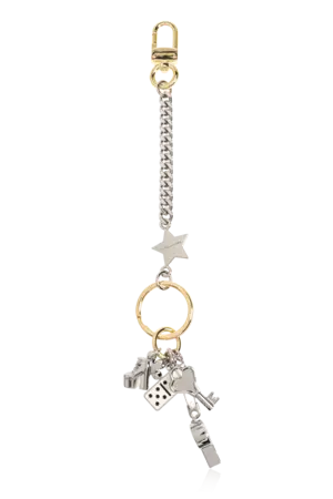 Marc Jacobs Embellished Bag Charm With Mixed Charms