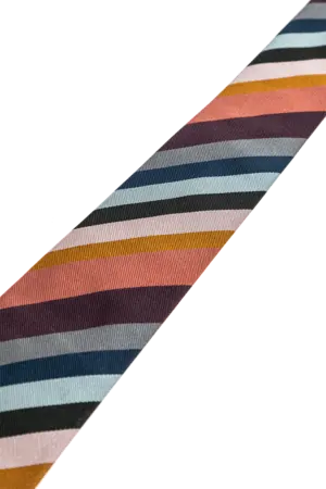 Paul Smith Multicolor Stripe Silk Neck Tie - Multicolour