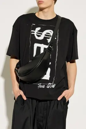VIVIENNE WESTWOOD Leather Crescent Shoulder Bag