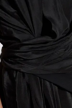 MAISON MARGIELA Asymmetrical Draped Maxi Dress