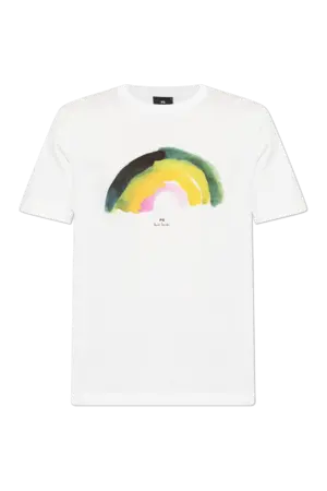 Paul Smith T-shirt With Colorful Print - White