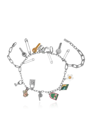 Marc Jacobs Charm Necklace With Mixed Motifs - Silver