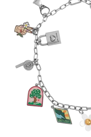 Marc Jacobs Charm Necklace With Mixed Motifs