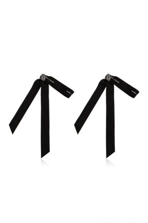 Marc Jacobs Long Logo Ribbon Dangle Earrings