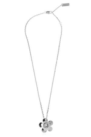 Marc Jacobs Tone Brass Floral Motif Necklace