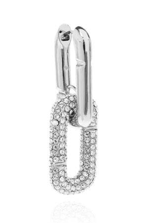Marc Jacobs Crystal Embellished Link Hoop Earrings