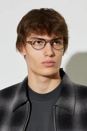 Maison Kitsuné X A. Society Oval Titanium Sunglasses