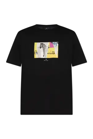 Paul Smith T-shirt With Colorful Print - Black