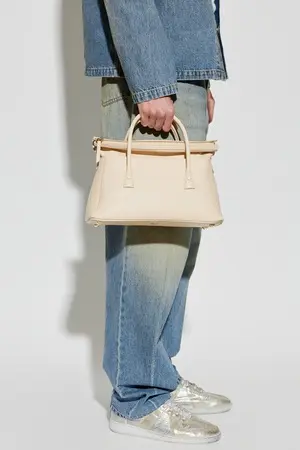 MAISON MARGIELA 5ac East West Medium Bag - Cream