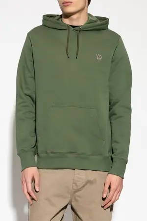 Paul Smith Hooded Sweatshirt With Zebra Motif - Green