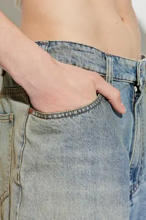 MAISON MARGIELA Vintage Effect Straight Leg Jeans