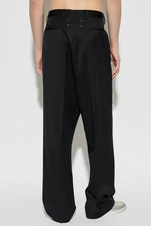 MAISON MARGIELA Wool Pleated Trousers