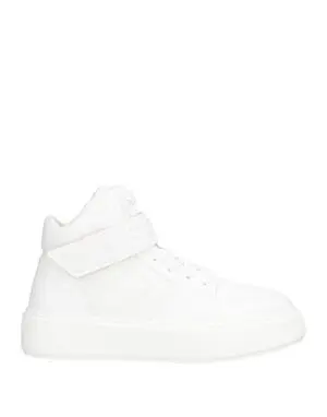 GANNI Leather And Textile High-top Sneakers - White