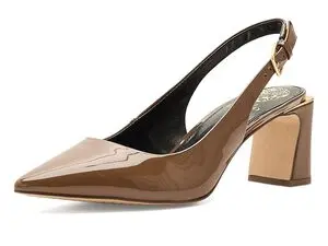 Vince Camuto Hamden Buckle Slingback Pumps High Heel - Brown